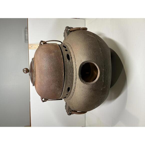 Other | Antique Japanese Cast Iron Brazier Stove Wlid Dragon Handles ...